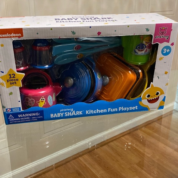 Nickelodeon | Toys | Baby Shark Kitchen Fun Playset 2 Piece Set New ...